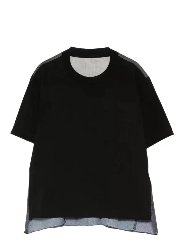 Sacai Layered Crew-neck T-shirt - Black