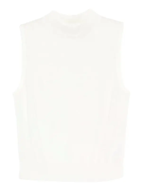 Vince Mock-neck Top - White