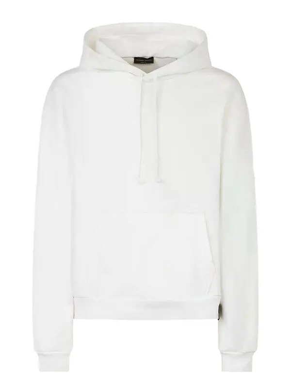 GIUSEPPE ZANOTTI Logo-print Hoodie - White