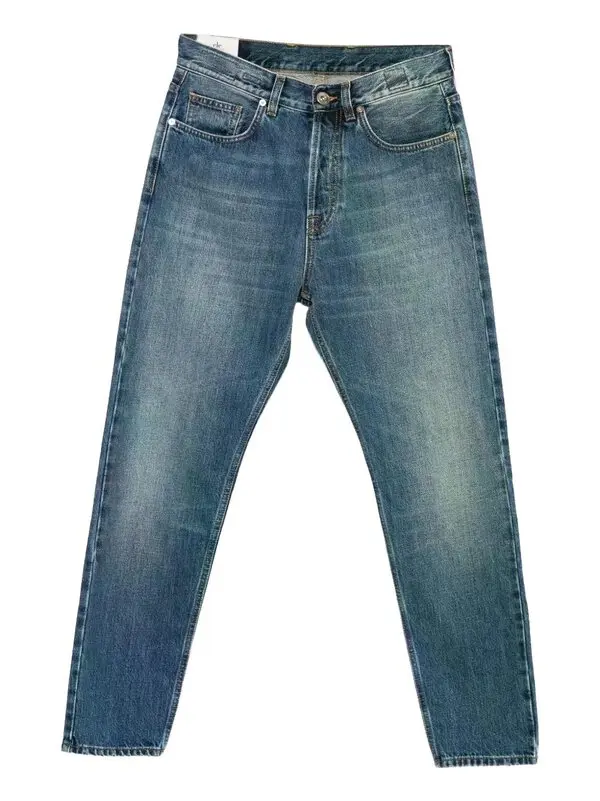 Eleventy Straight-leg Cotton Jeans - Blue