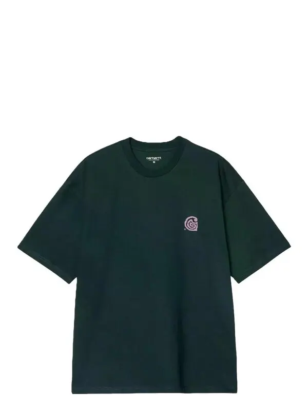 Carhartt Work In Progress Helix Swirl-logo T-shirt - Green