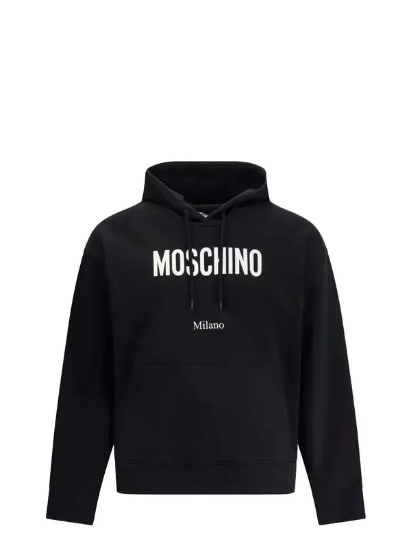 Moschino Logo-print Hoodie - Black