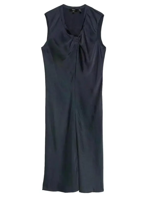 Theory Twisted Sleeveless Dress - Blue
