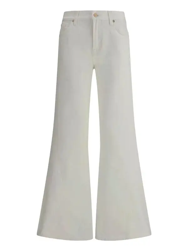7 For All Mankind Spencer Flare Leg Jeans - White