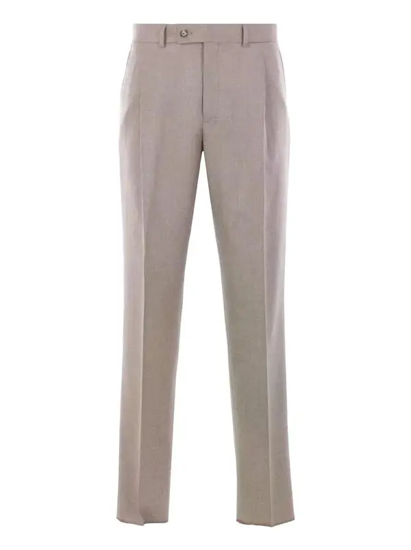 Caruso Wool Trousers - Neutrals