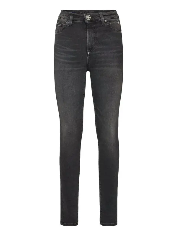 Philipp Plein Stretch-cotton Jeans - Black