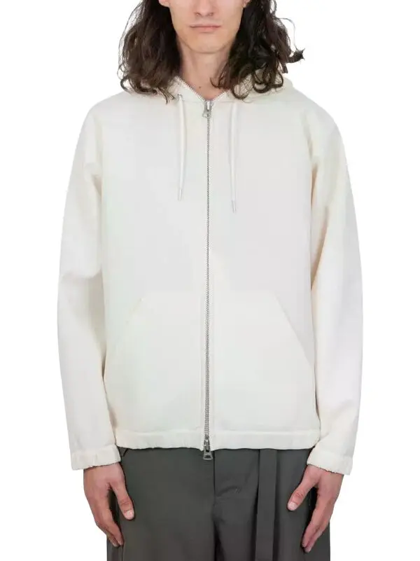 Sacai Zip-up Hoodie - White
