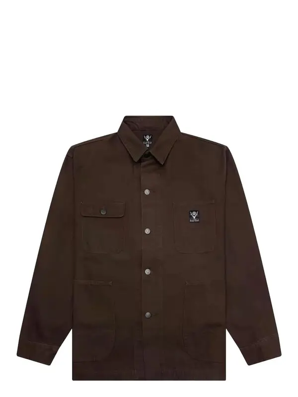 SOUTH2 WEST8 Button-flap Pocket Shirt Jacket - Brown
