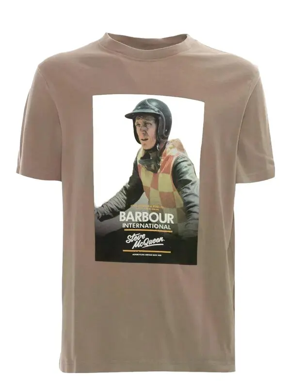 BARBOUR INTERNATIONAL Nicholl Steve Mcqueen Graphic T-shirt - Brown