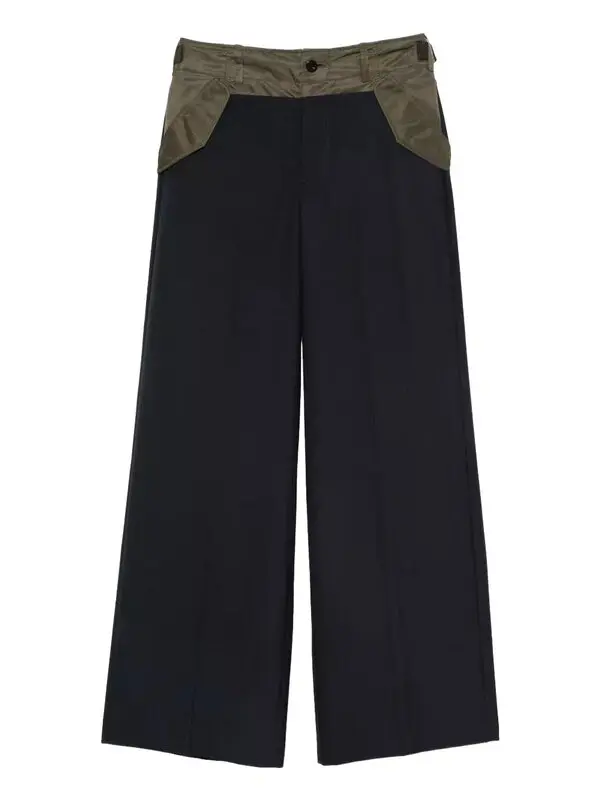 Sacai Paneled Trousers - Blue