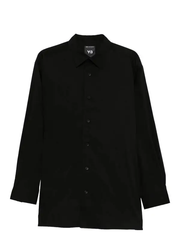 Y3 Long-sleeve Button-up Shirt - Black