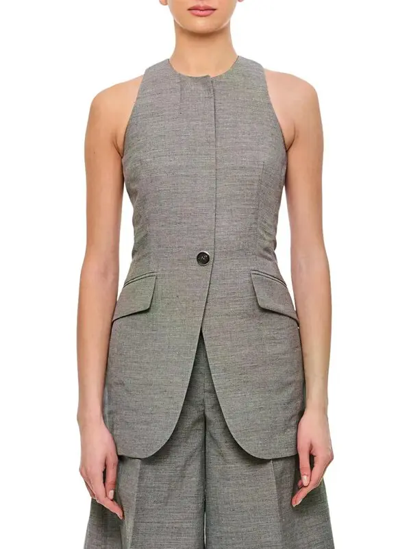 DURAZZI MILANO Halter-neck Waistcoat - Grey