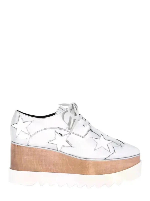 Stella McCartney Elyse Stars Platform Sneakers - Silver