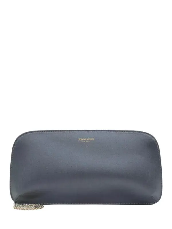 Giorgio Armani Chain-embellished Clutch - U8070 Grey