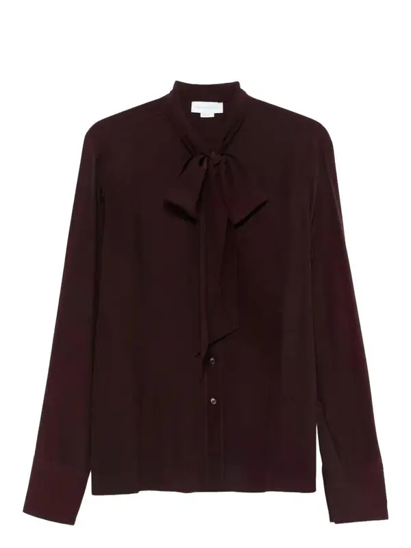 Stella McCartney Bow-tie Silk Shirt - Red