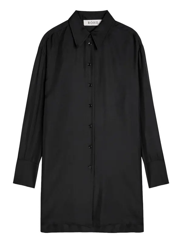 RÓHE Silk Shirt - Black