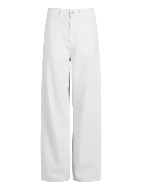 RÓHE Low-rise Wide-leg Jeans - White