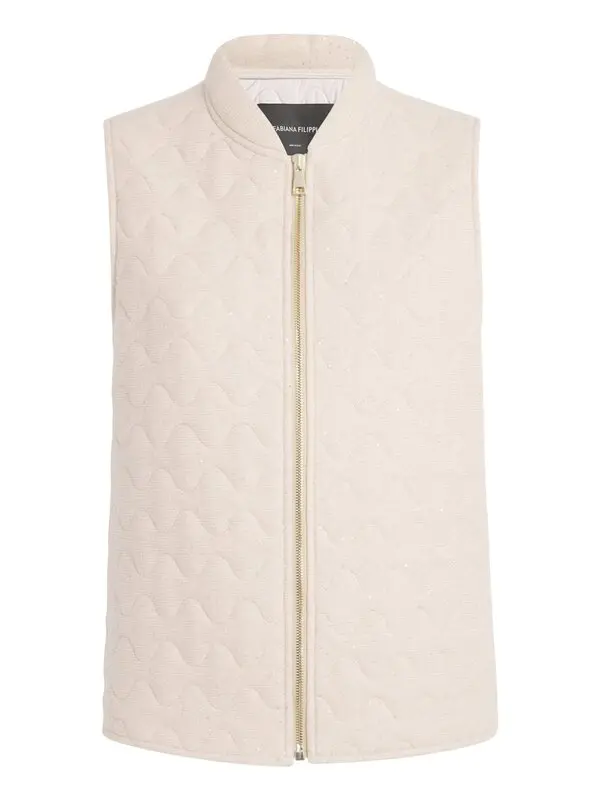 Fabiana Filippi Wool-silk-cashmere Gilet - Pink