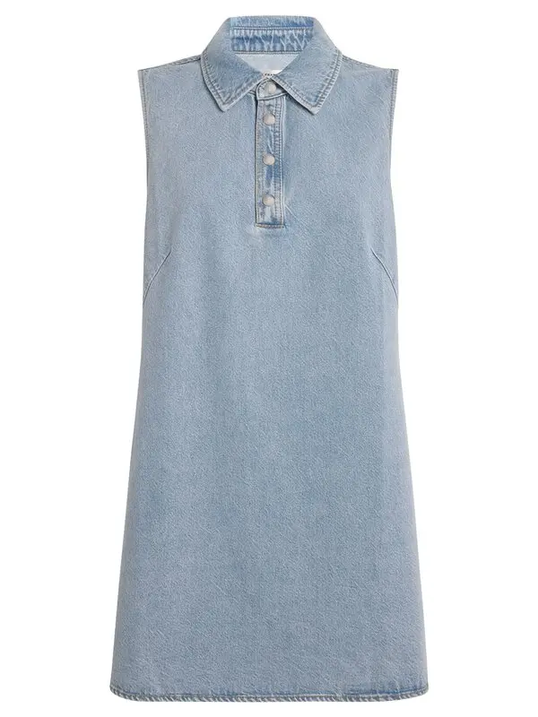 FRAME The City Shift Mini Dress - Blue