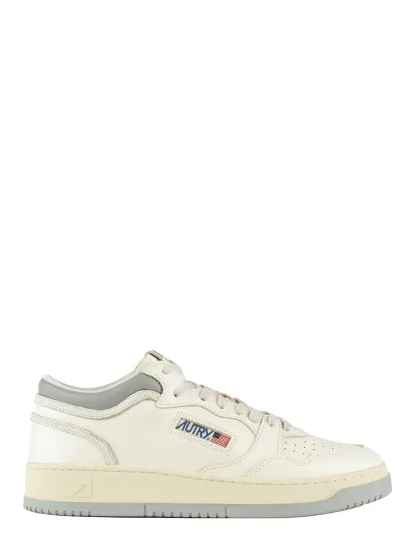 AUTRY Medalist Low Sneakers - White, Gray