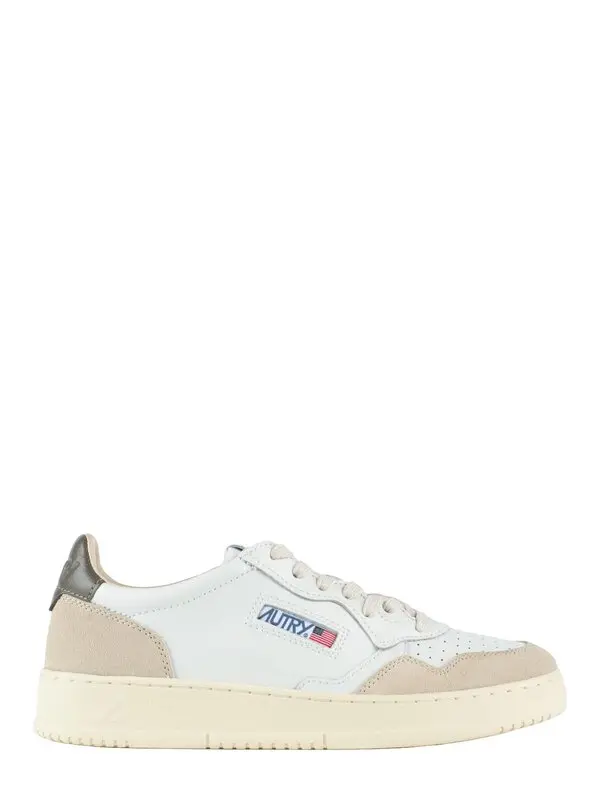 AUTRY Medalist Low Sneakers - White, Brown