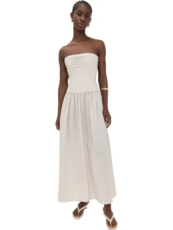 SEVEN WONDERS Nicolette Maxi Dress - Stone/white