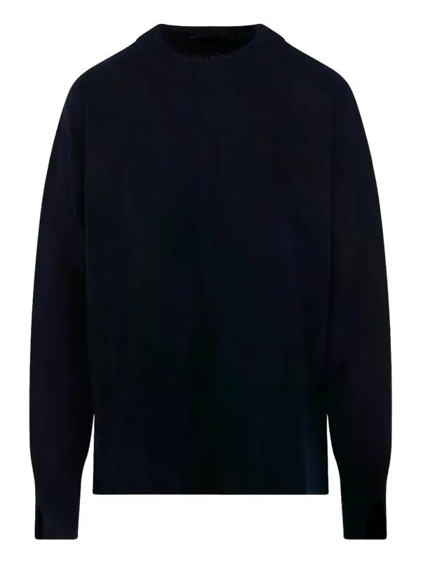 ROBERTO COLLINA Long-sleeved Cashmere Sweater - Blue