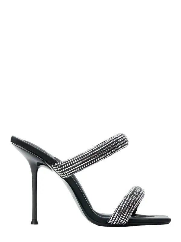 Alexander Wang Crystal-embellished Stiletto Sandals - Black