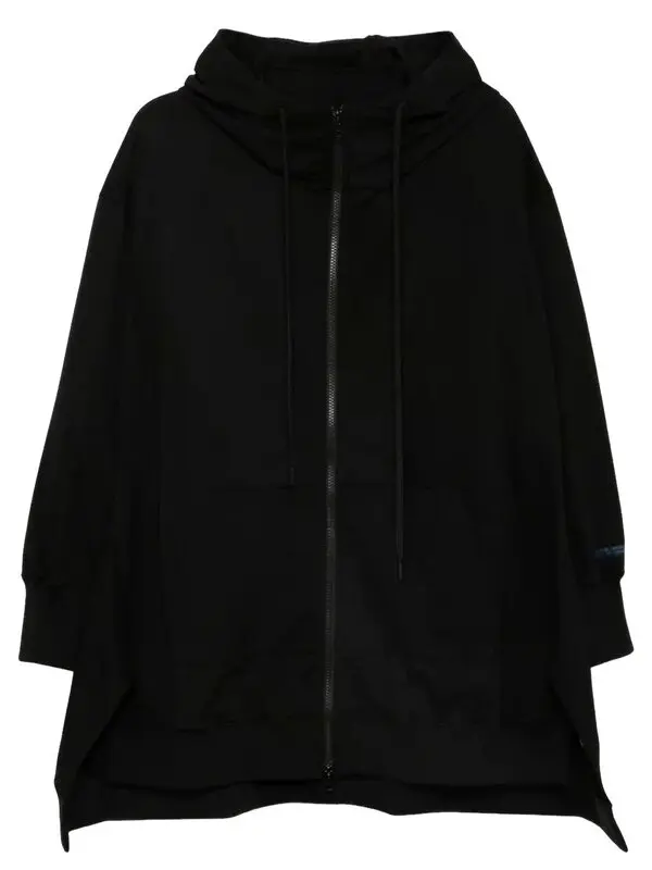 Yohji Yamamoto Hooded Track Dress - Black