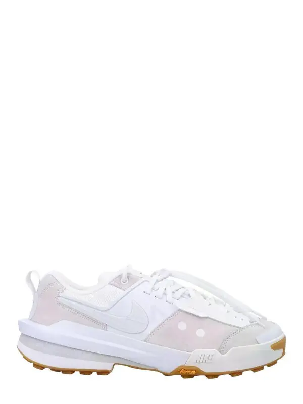 Nike Zegamadome Leather-paneled Sneakers - White