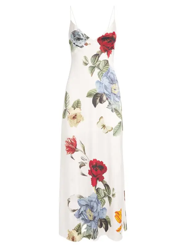 Alice + Olivia Stretch Julietta Midi Dress - White