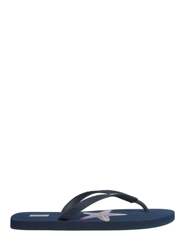 Vilebrequin Printed Flip-flops - Navy