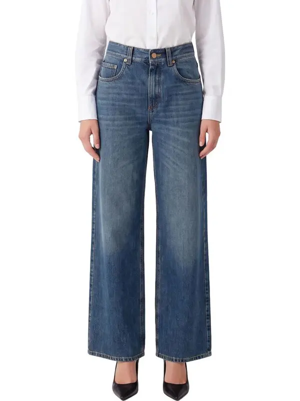 Brunello Cucinelli Straight Leg Jeans - Blue