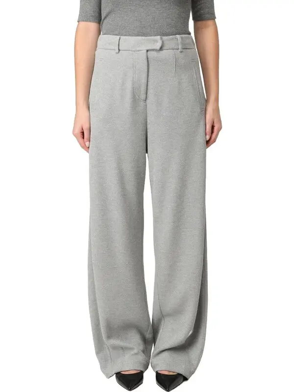 Brunello Cucinelli Wide Leg Trousers - Silver