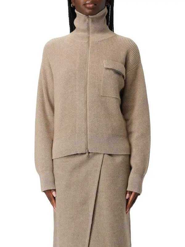 Brunello Cucinelli Half Zip Sweater - Brown