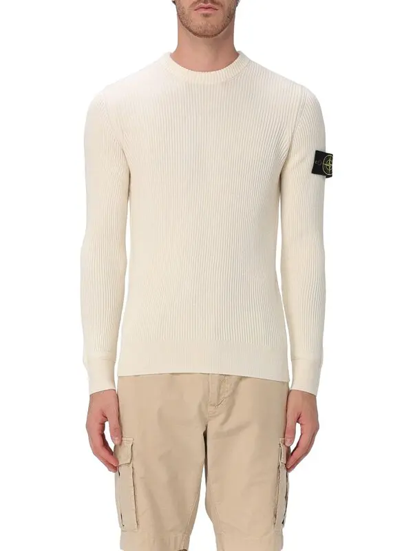 Stone Island Pullover Sweater - White