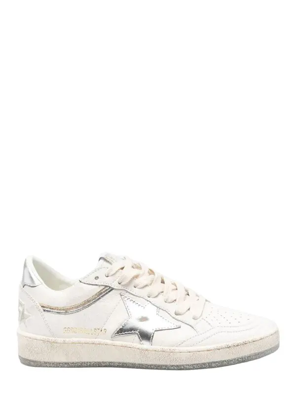 GOLDEN GOOSE Lace-up Sneakers - Silver