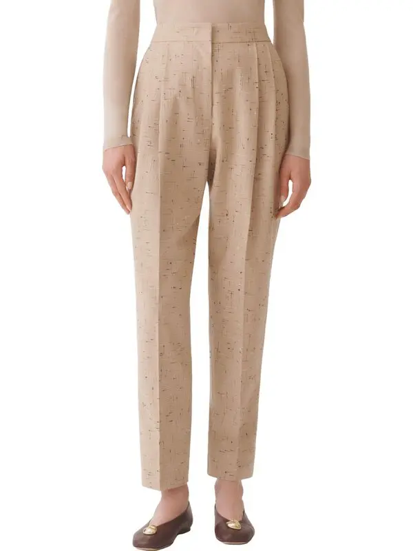 Fabiana Filippi Straight Leg Pants - Beige