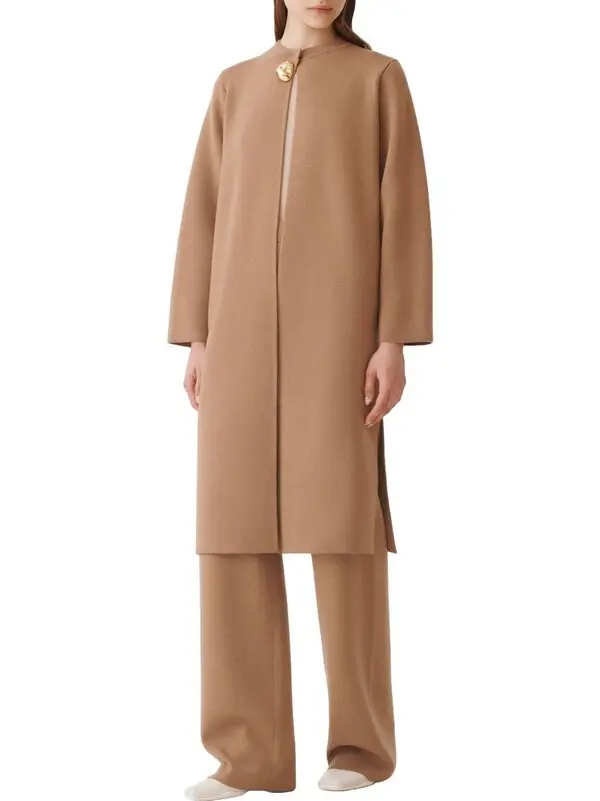 Fabiana Filippi Long Coat - Natural