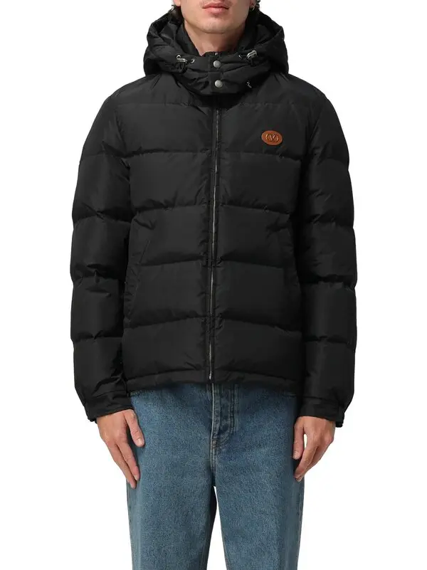 Valentino Garavani Quilted Jacket With Drawstring Hood - Black