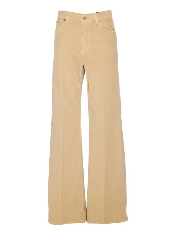 DONDUP Wide Leg Pants - Beige
