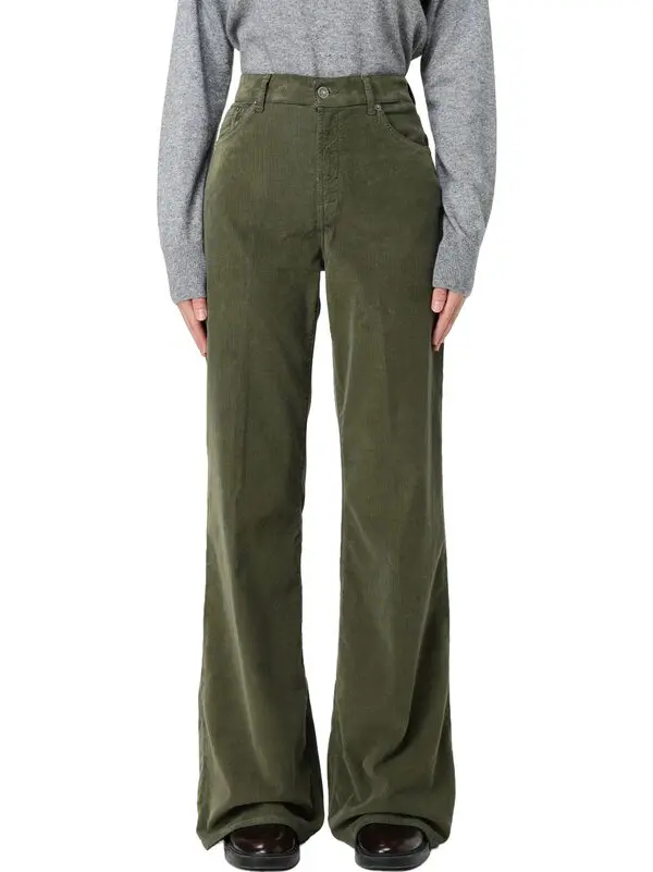 DONDUP Wide Leg Trousers - Green