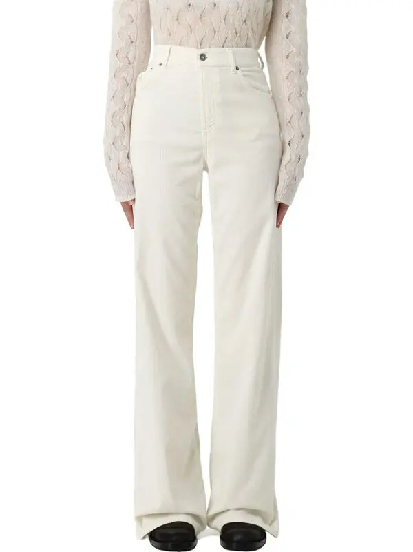 DONDUP Wide Leg Trousers - White