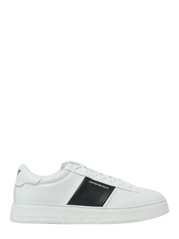 Emporio Armani Lace-up Sneakers - White