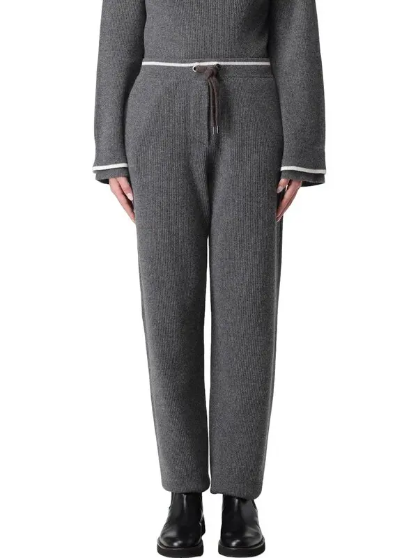Brunello Cucinelli Wide Leg Trousers - Grey