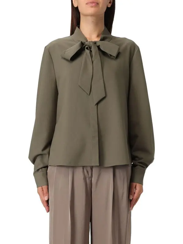 SELF-PORTRAIT Blouse With Tie Detail - Green