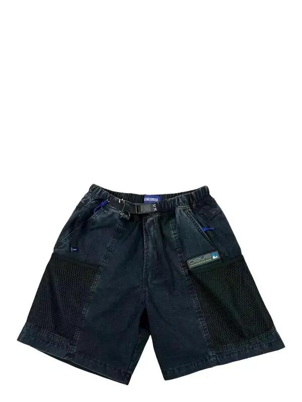 DEVÁSTATES Webbing-belt Cargo Shorts - Black
