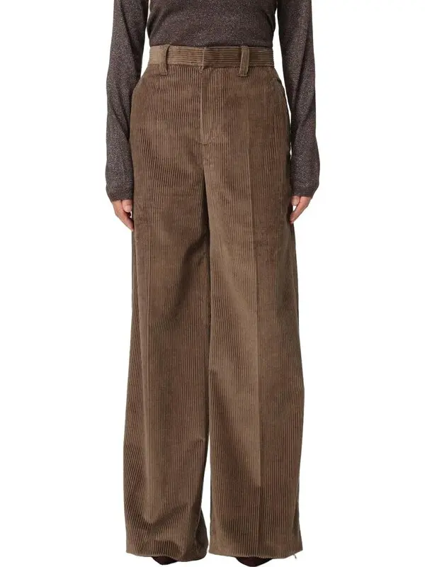 Brunello Cucinelli Wide Leg Pants - Dark