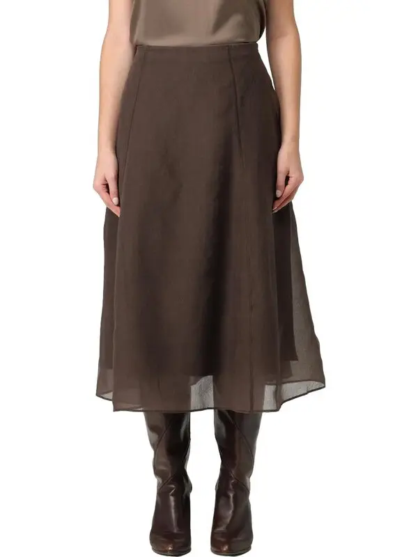 Brunello Cucinelli A-line Skirt - Dark