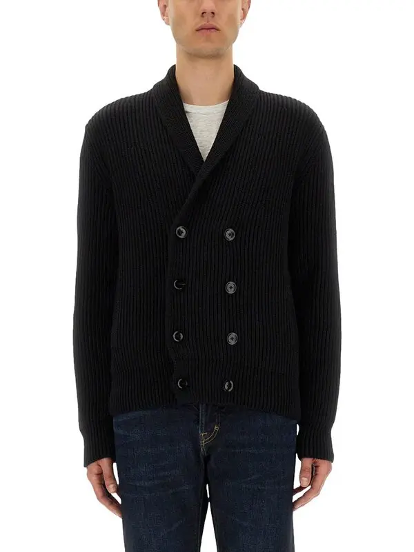 TOM FORD Double-breasted Cardigan - Black